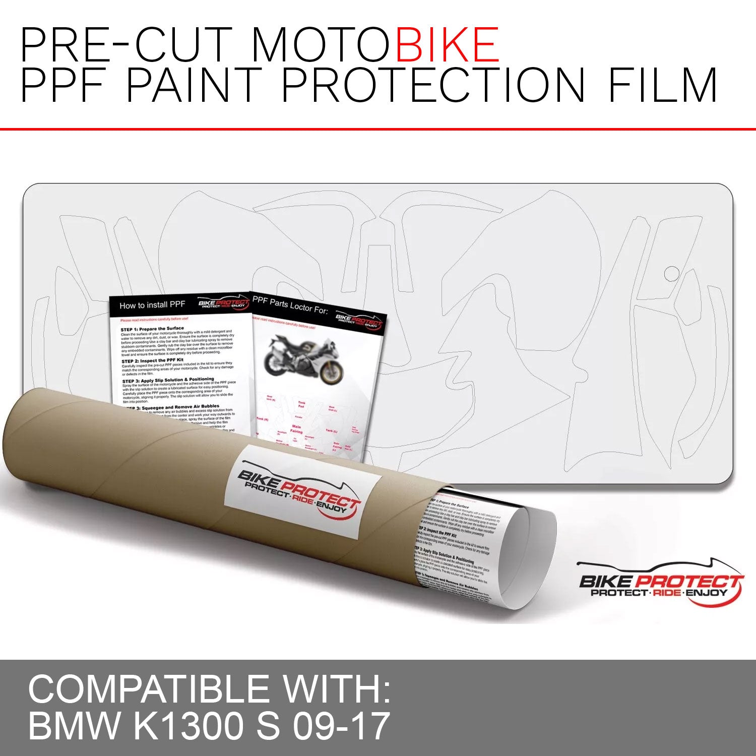 BMW K1300 S (2009 - 2017) PPF Paint Protection Film Kit – Bike Protect